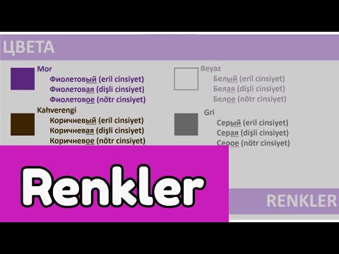 Rusça | Renkler
