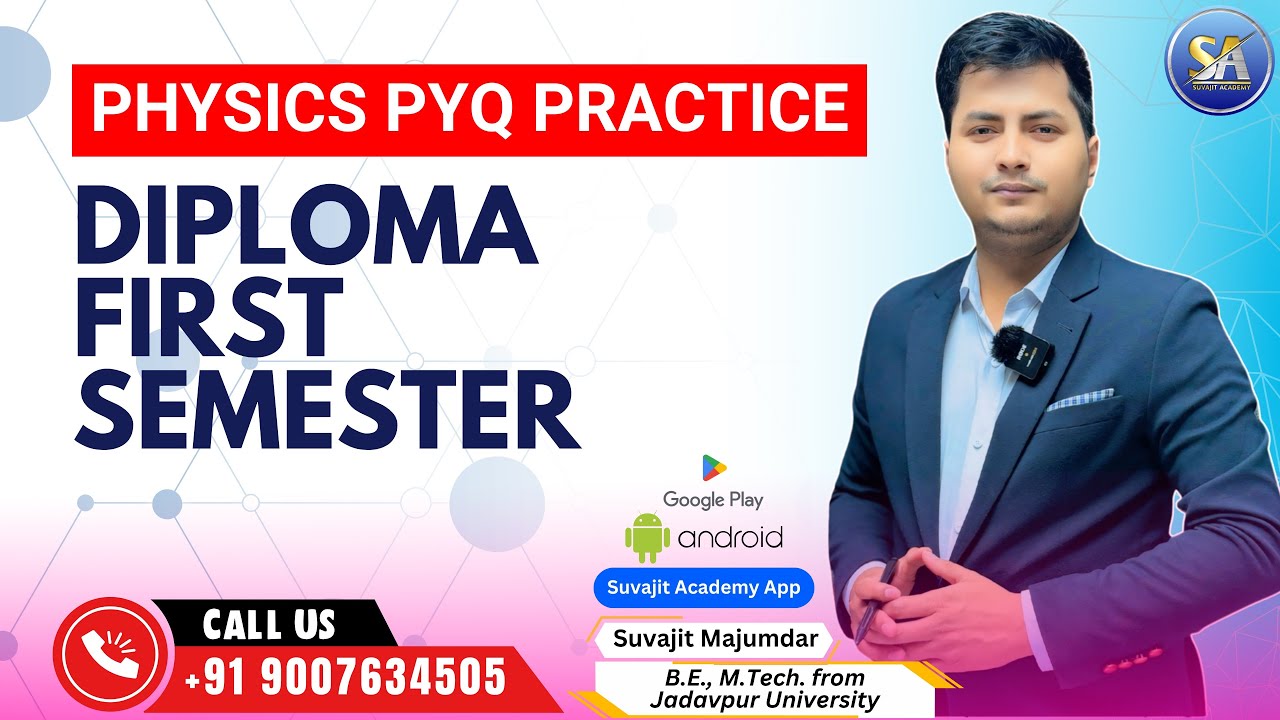 Diploma First Semester Physics PYQ Solution | Diploma Semester Exam ...