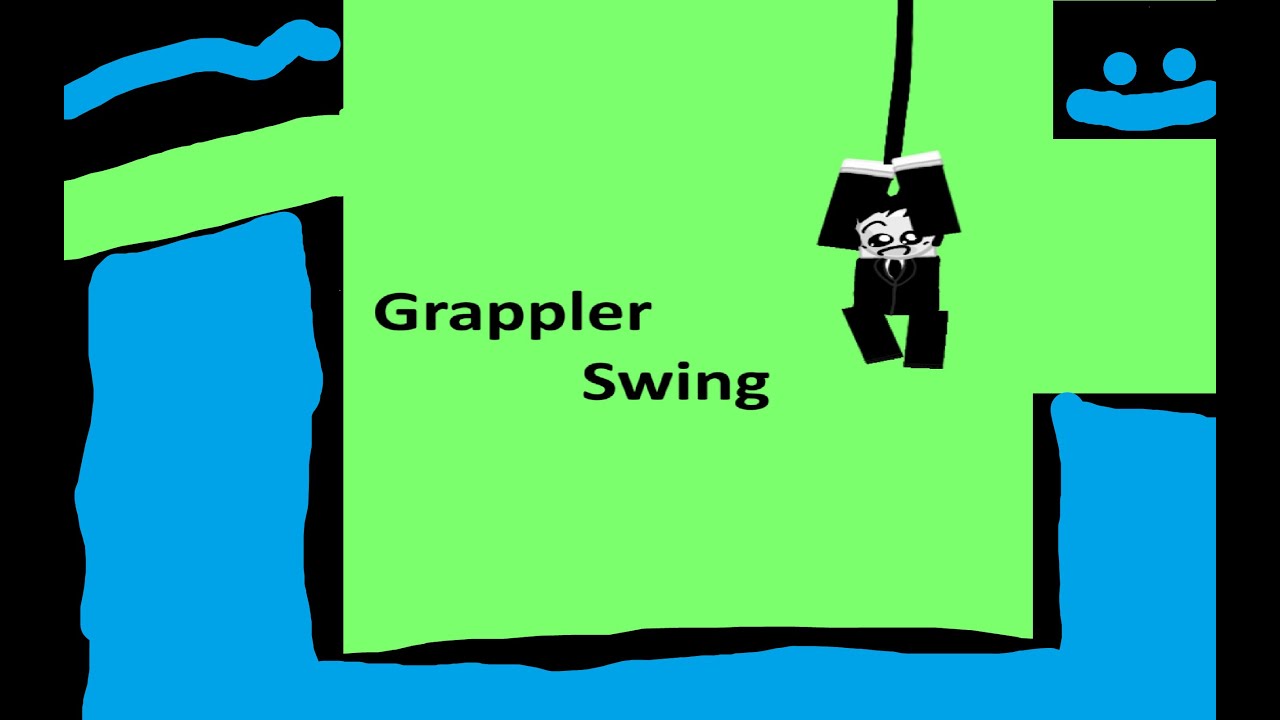 Playing a new game called Grappler swing - YouTube