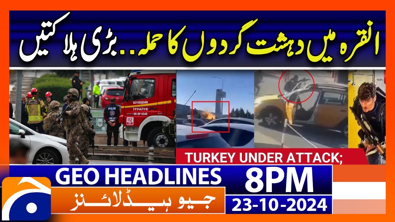 Turkey Terror Attack LIVE Updates | Geo News 8 PM Headlines ( 23 ...