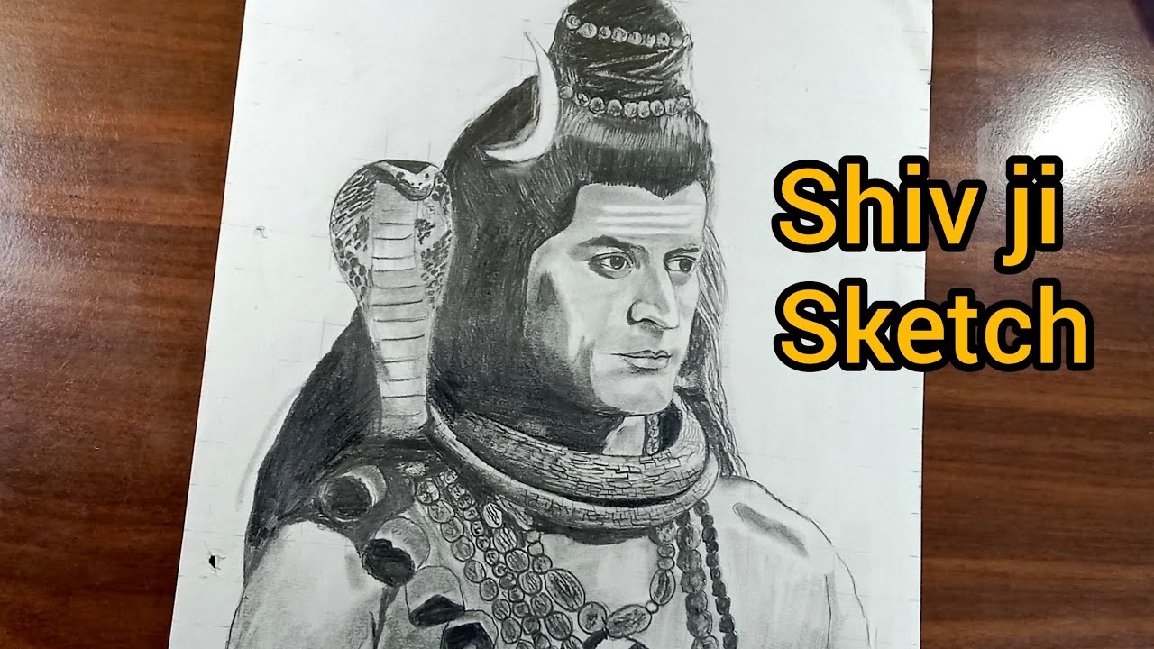 How to draw Shiva, Mahadev sketch full tutorial video step by step#shiva #mahadev #bholanath 🙏🙏😱 ...