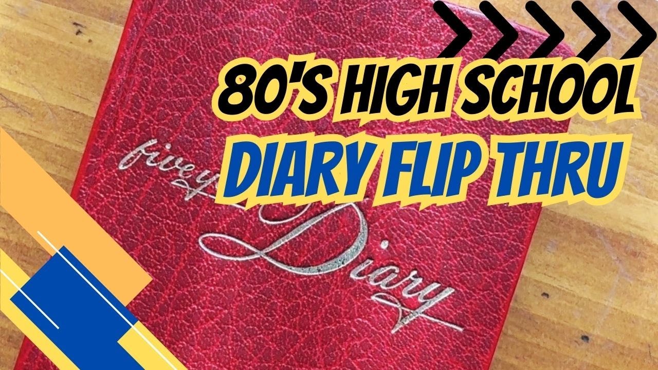 Let's Flip Thru My 80s High School Diary - YouTube