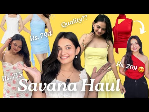My First *SAVANA* Haul 💛 Birthday Dresses! 😍 Nipple Pasties & Boobs Tape! Honest Review 😱