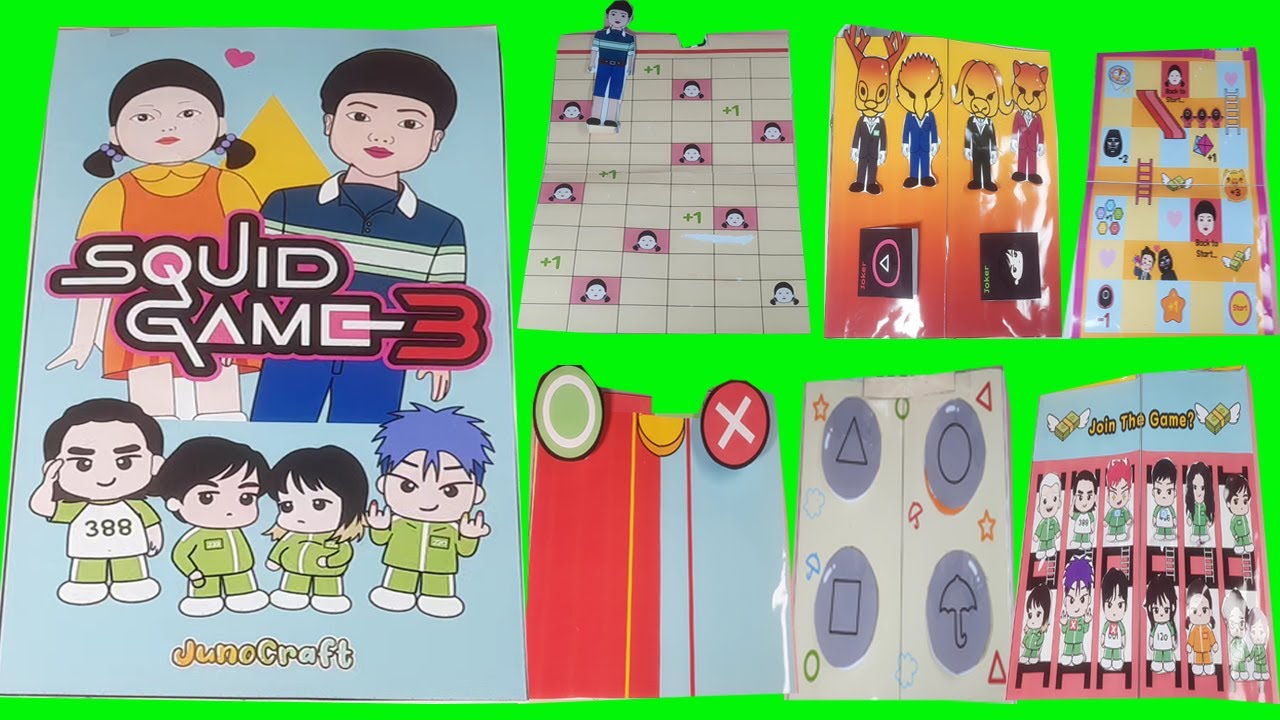 New Squid Game 3 | Making New Squid Game 3 | Game Book | free printable ...