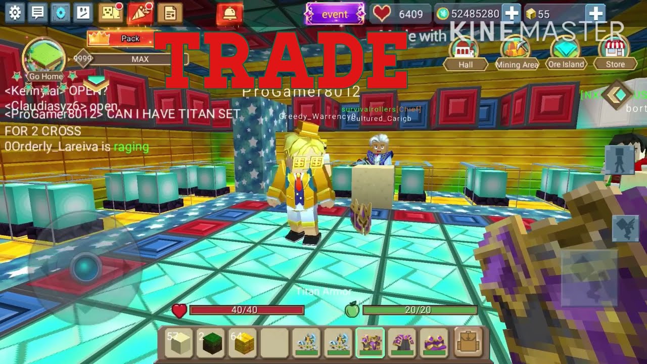 Let trade 15 minutes in skyblock blockman go 「B M G O」 - YouTube