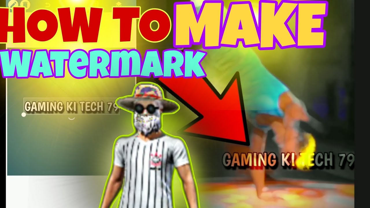 How to make Watermark in Mobile | Gaming Ki Tech 79#watermark # ...