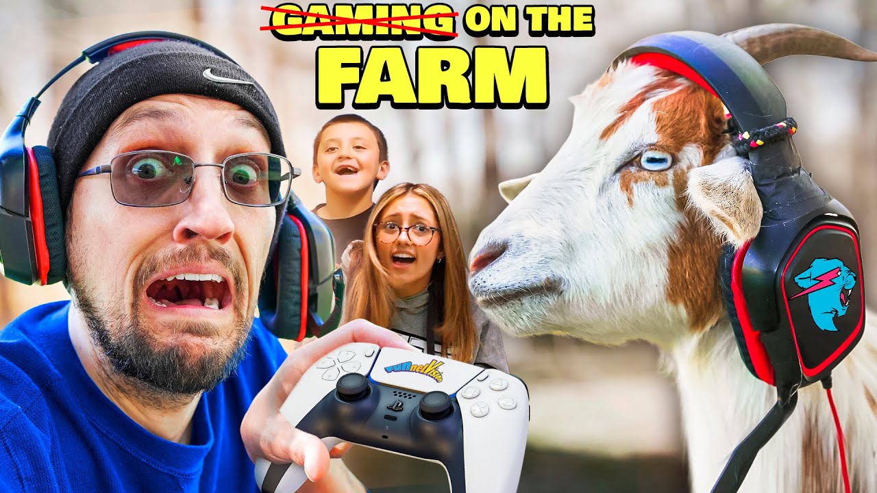 Gaming with Goats GONE WRONG! (FV Family Farm) - YouTube