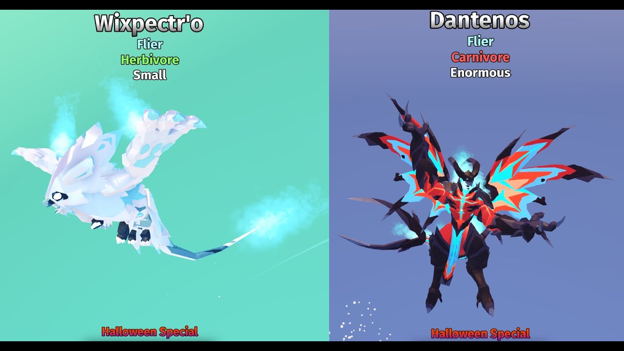 Wixpectr'o & Dantenos showcase! | Roblox Creatures of Sonaria Recode ...