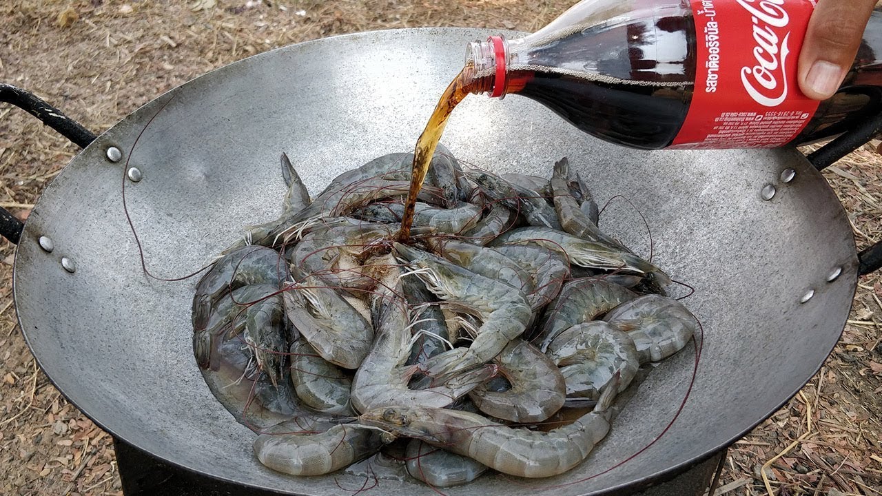 Easy Shrimp Stir Fry Coca-Cola Recipe / Kdeb Cooking - YouTube