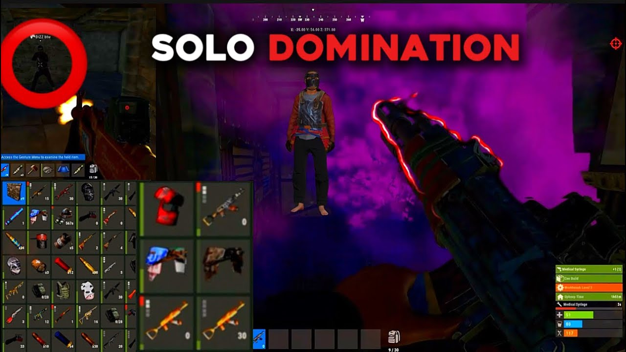 HOW A SOLO DOMINATES A MAX POP QUED SERVER (offline raided 3 times ...