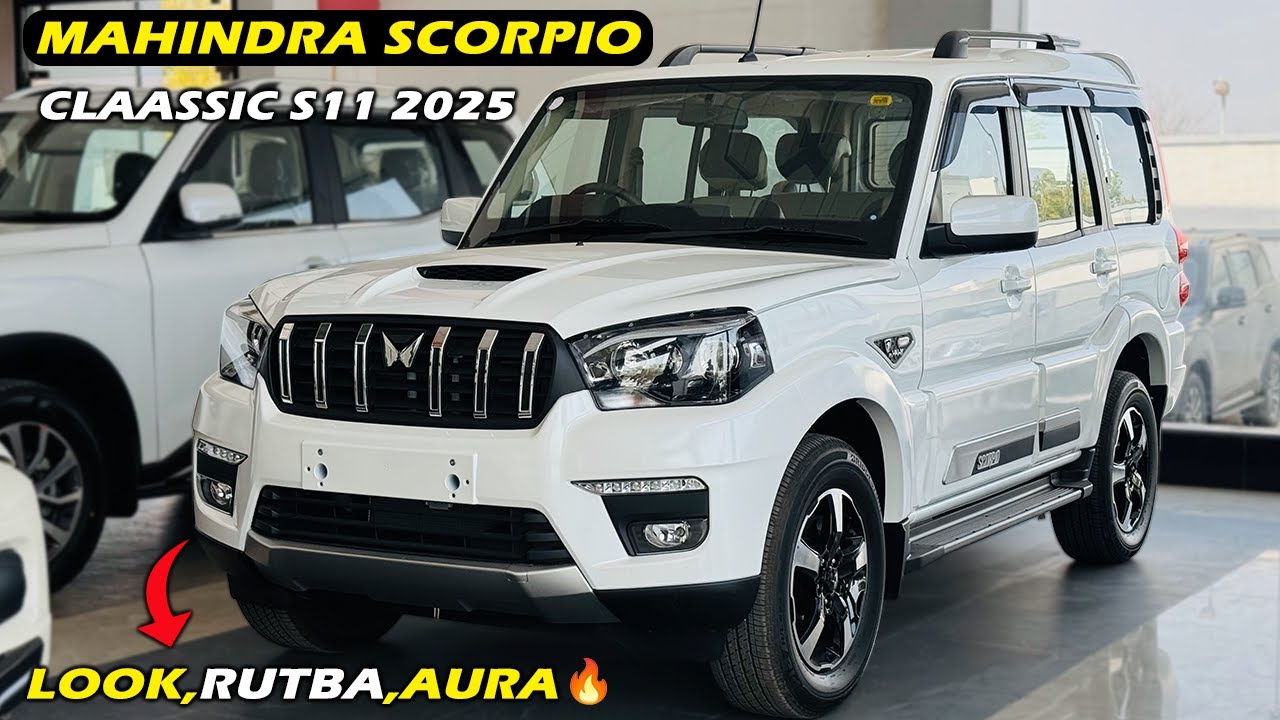 MAHINDRA SCORPIO CLASSIC S11 | WHITE COLOUR ️| CARSINFO | - YouTube