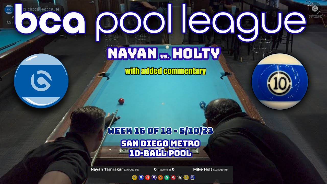 BCA 10-Ball Pool League: Nayan v Holty, with commentary - YouTube
