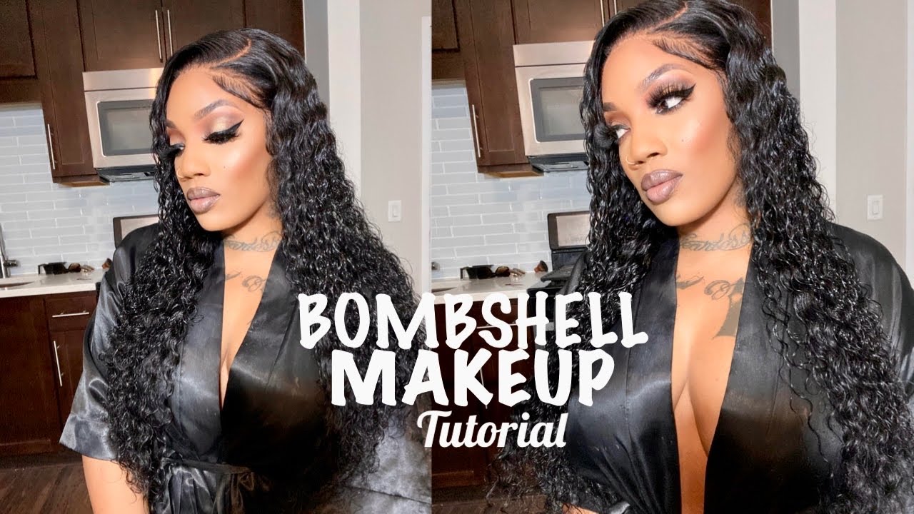 GRWM BOMBSHELL MAKEUP /LEAVING FOR BADBITCH SECTION SZN2 💁🏽‍♀️ - YouTube