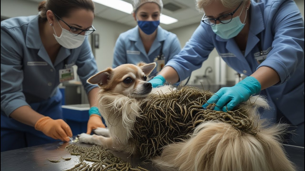 "Rescuing a Dog Infested with Parasites – A Heartwarming Journey to ...