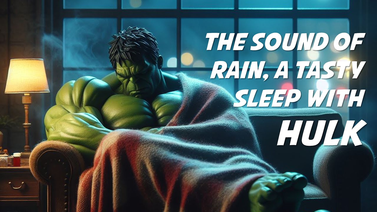 Sleeping with Hulk. The calming sound of rain near the window makes you ...