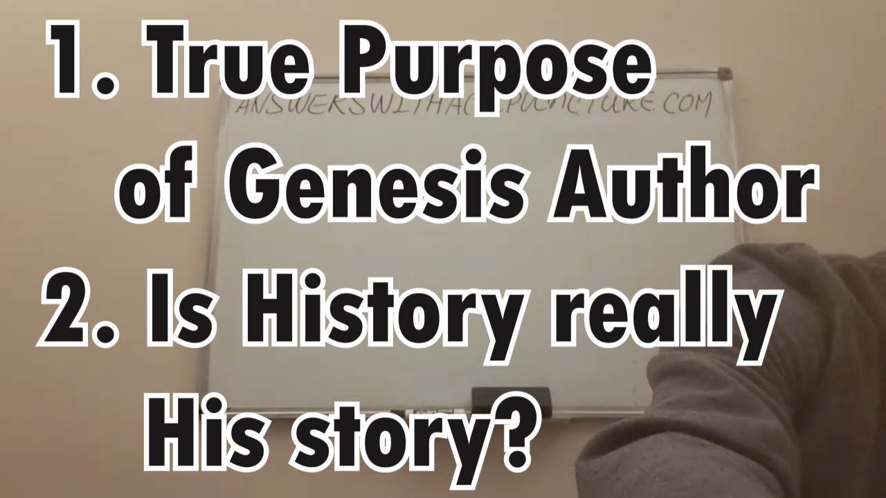 True purpose of Genesis and History - YouTube