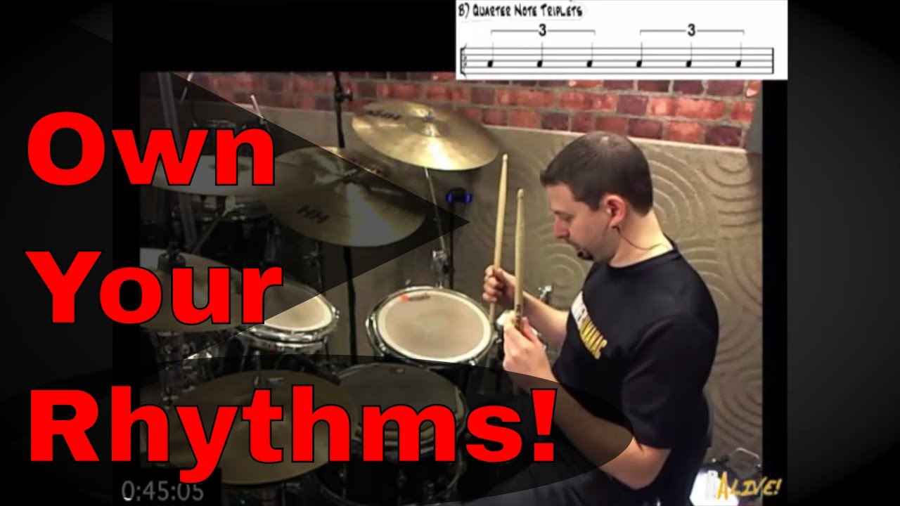 How To Practice The Rhythm Chart On Drums - YouTube