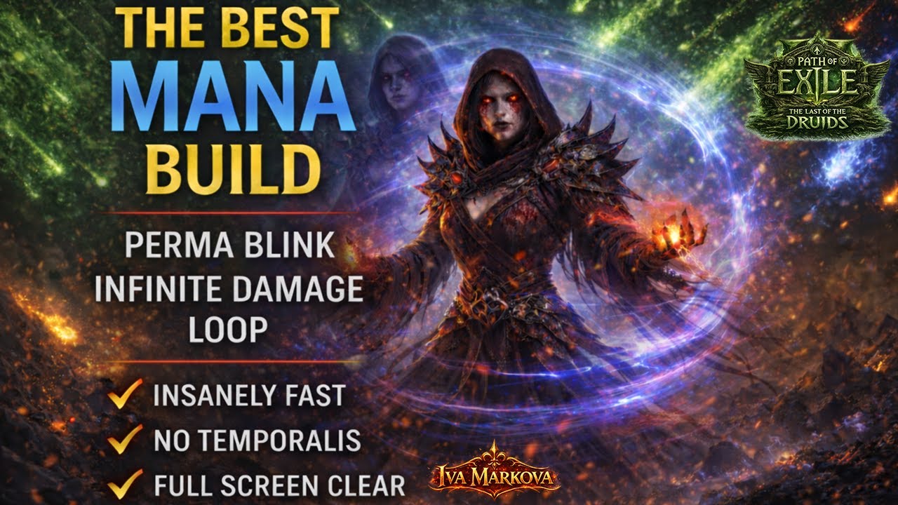 PoE 0.4 Blood Mage - PERMA BLINK INFINITE LOOP Spark Archmage CoC Comet ...