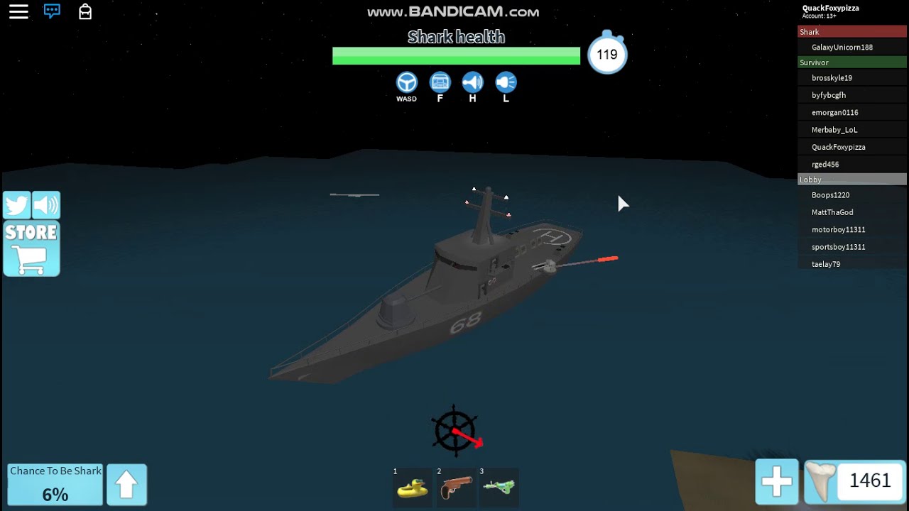 Destroyer Boat Gameplay and Showcase (Roblox SharkBite Classic) - YouTube