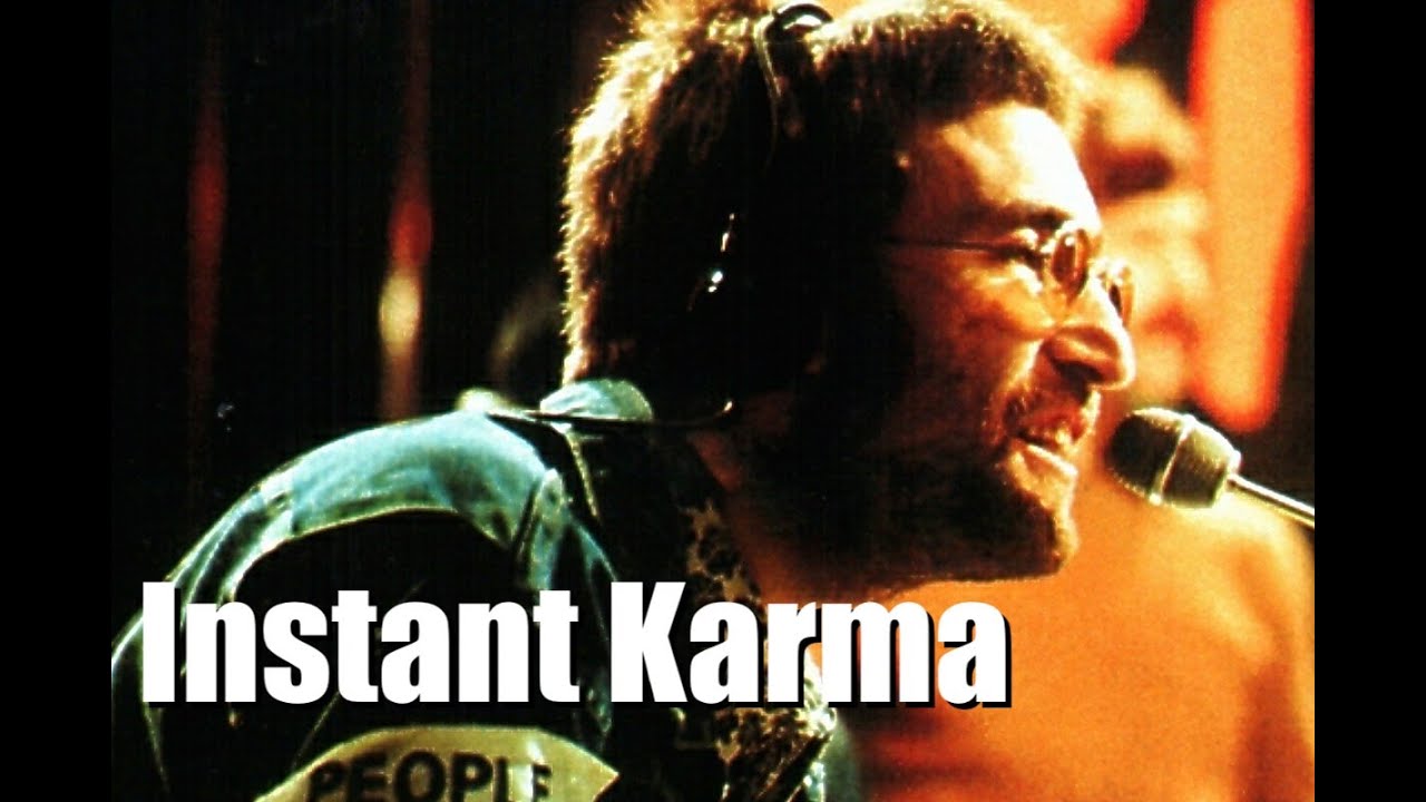 Instant Karma! (We All Shine On) backing track - YouTube