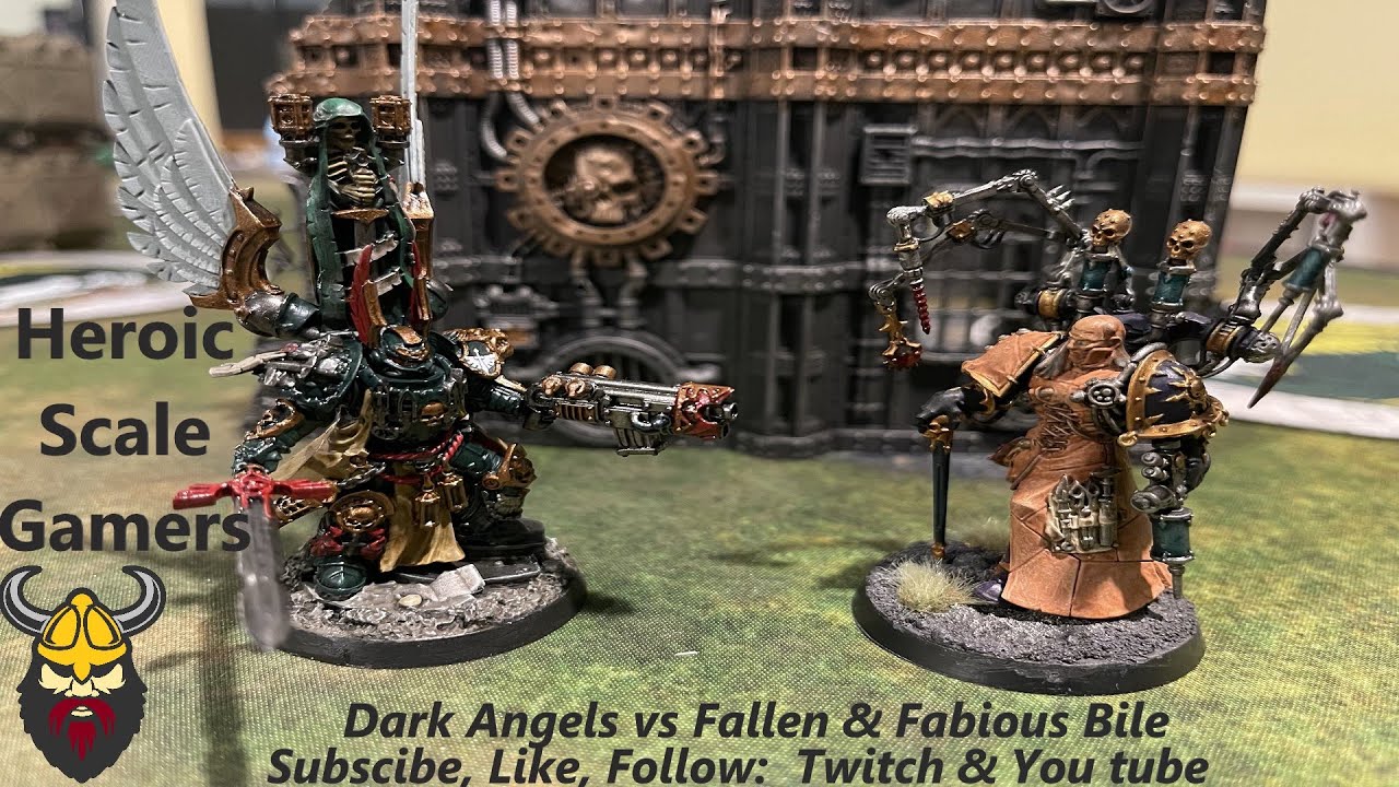 Warhammer 40K Fallen vs Dark Angels - YouTube
