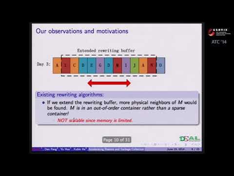 USENIX ATC '14 - Accelerating Restore and Garbage Collection in Deduplication-based Backup ...