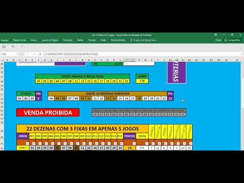 #180 - Lotofacil - 22 dezenas em apenas 5 jogos