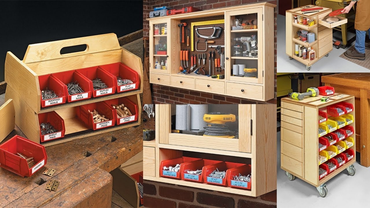 Interesting ideas for arranging a home workshop - YouTube