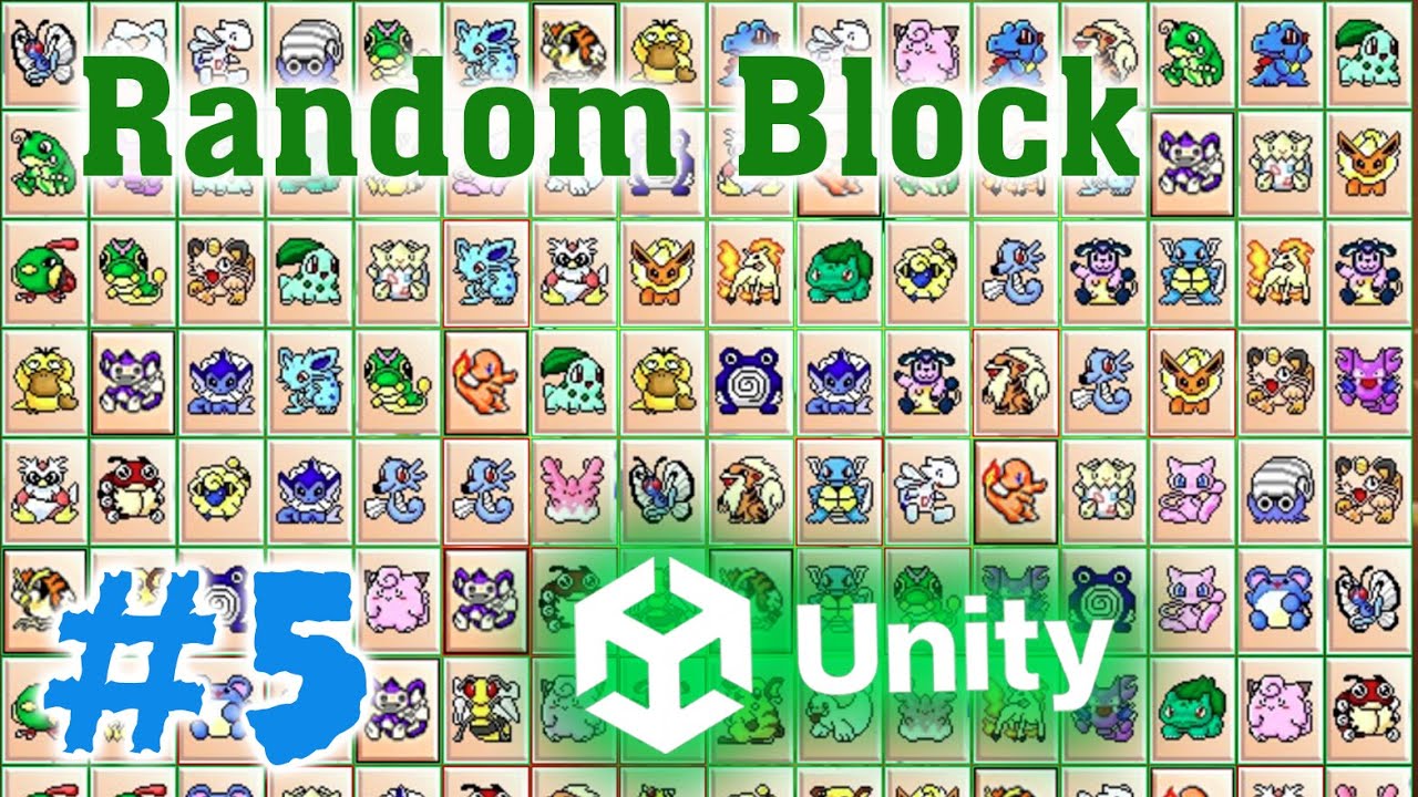 Random Blocks - Pikachu Unity2D - E5 - YouTube