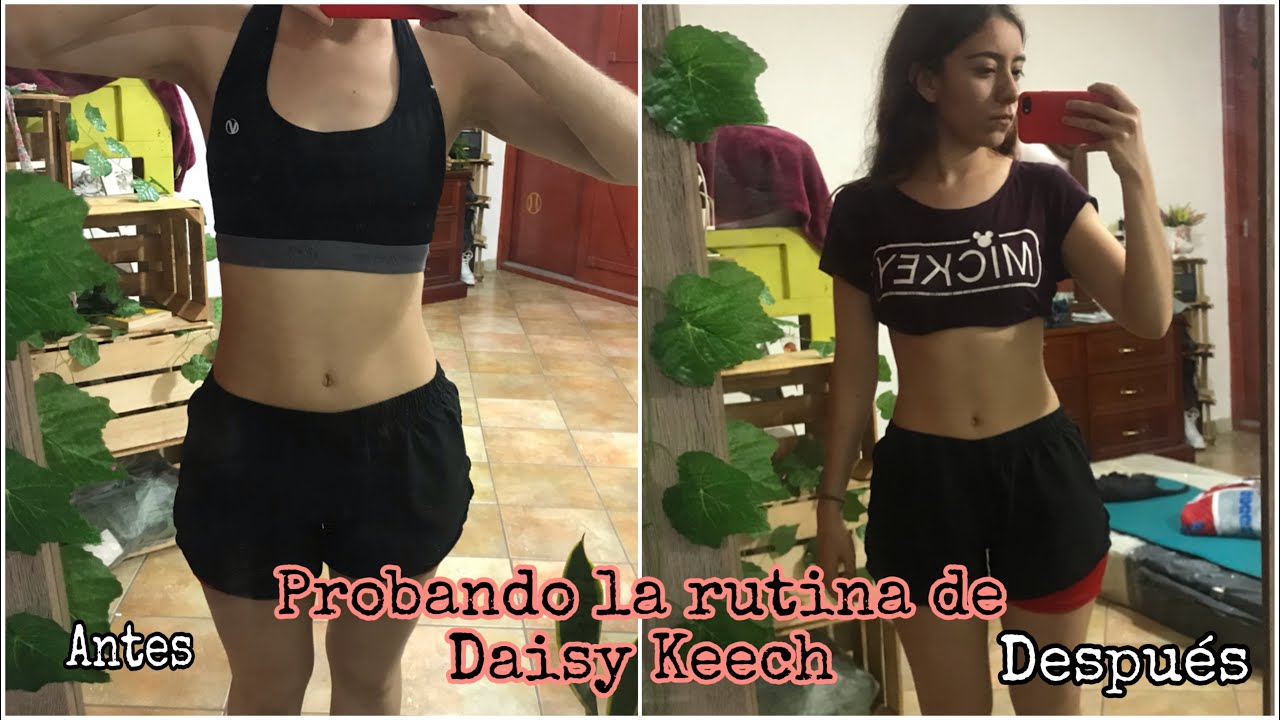 Una semana probando la rutina de Daisy Keech (abs)/ Daninis - YouTube