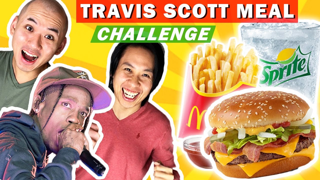 MCDONALD'S TRAVIS SCOTT MEAL - EATING CHALLENGE - Who's Hungry!!! - YouTube
