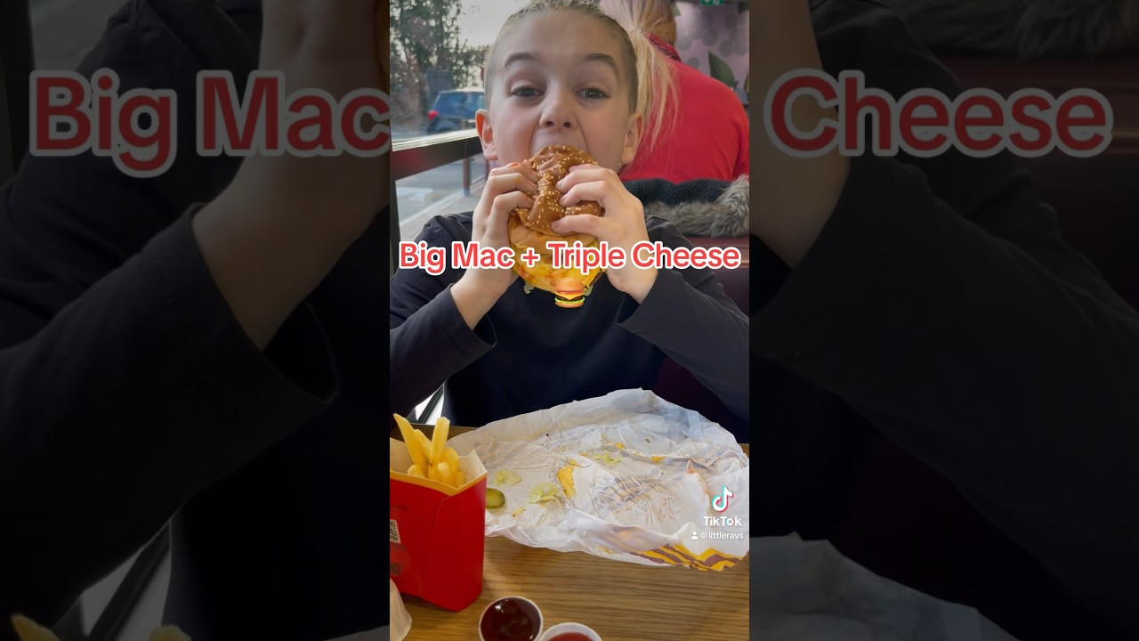 Boy vs Food Big Mac +Triple Cheese 🍔 #mcdonalds #mcdonaldshacks #bigmac ...