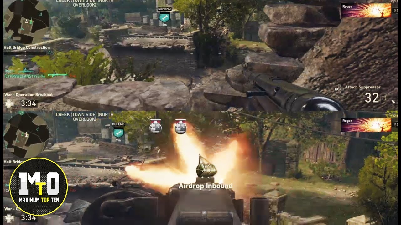 CALL OF DUTY WWII - COD WW2 SPLIT SCREEN WAR MODE - OPERATION BREAKOUT ...