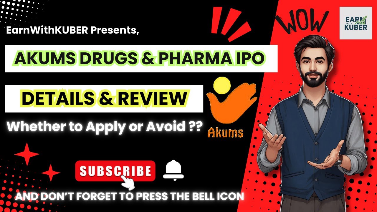 AKUMS DRUGS & PHARMA LTD. IPO || DETAILS & REVIEW || APPLY or AVOID ...