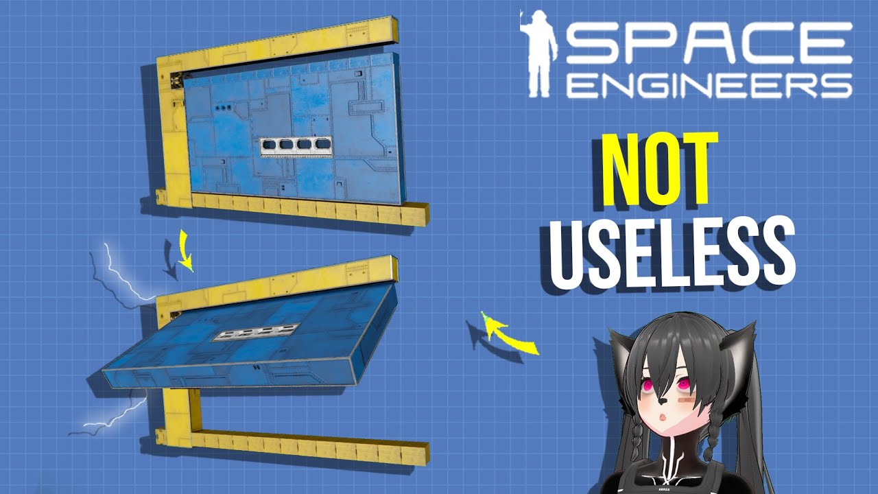 Benefits of Custom Hangar Doors vs Default ones, Space Engineers Ship ...