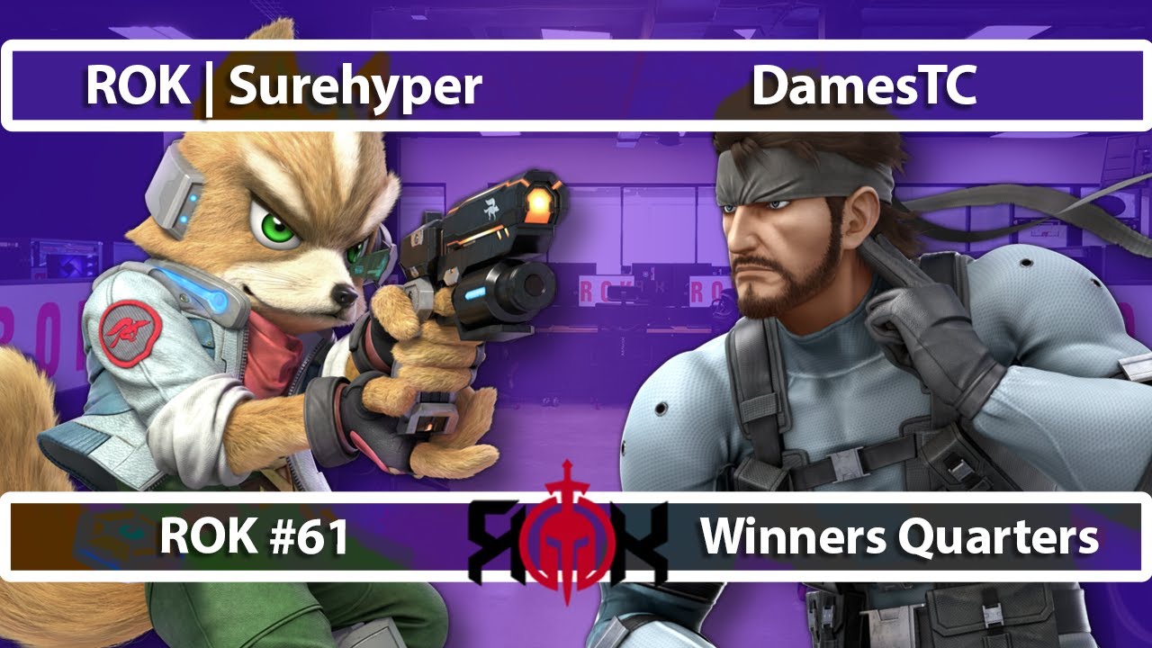 ROK | Surehyper (Fox) vs DamesTC (Snake) - ROK Esports Smash Ultimate ...