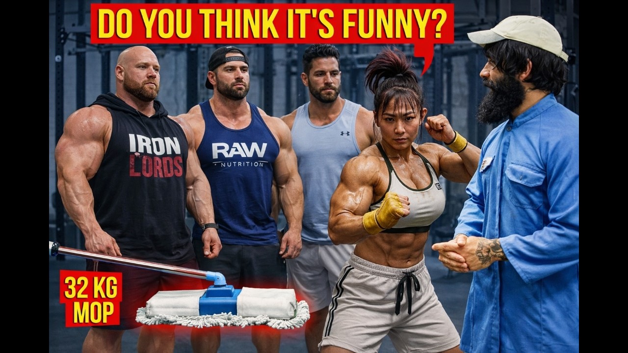 Bodybuilders Laughed First… But Anatoly Humbles Using a 32KG Mop 💪🧹 ...