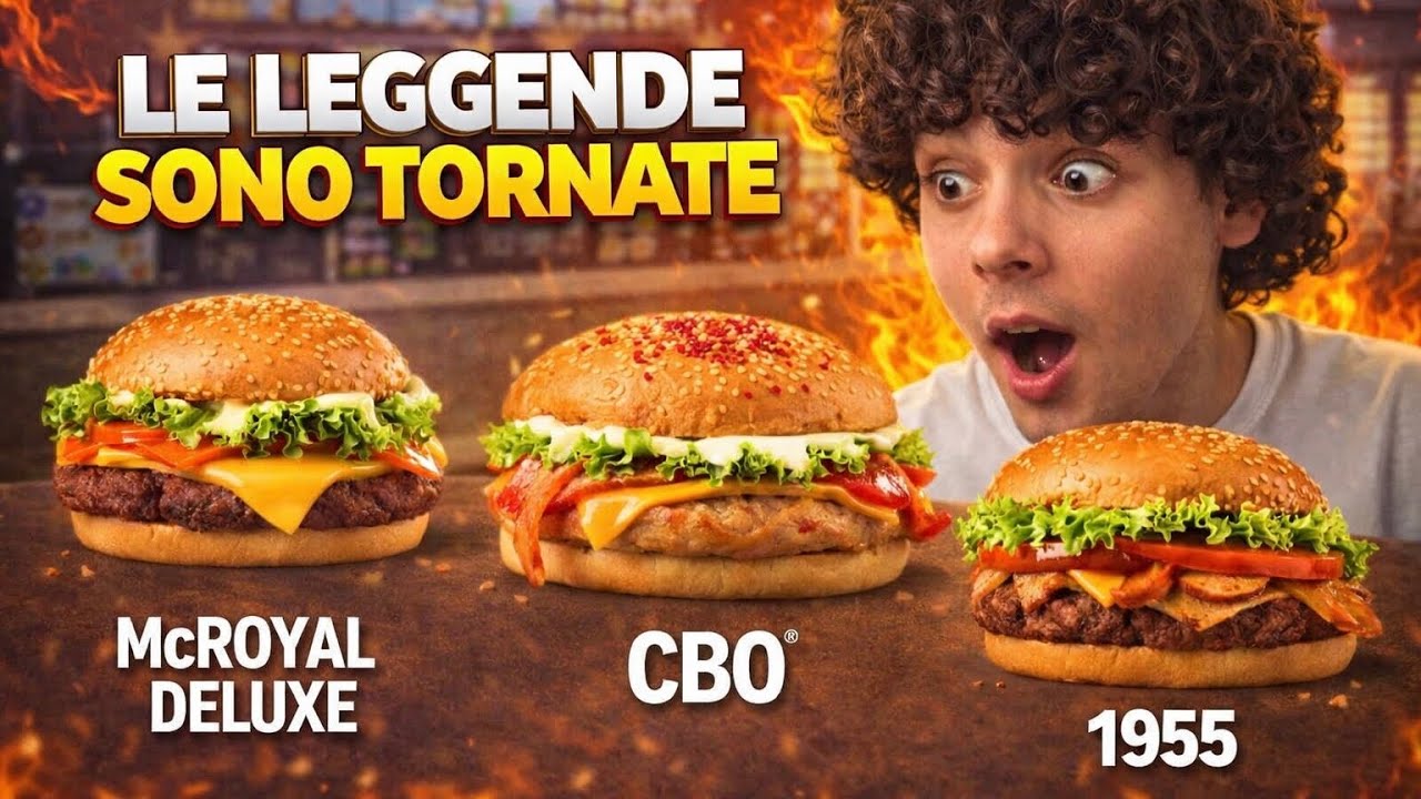 Le LEGGENDE sono TORNATE: PROVO i panini PIÙ ICONICI DI McDONALD’S CBO ...