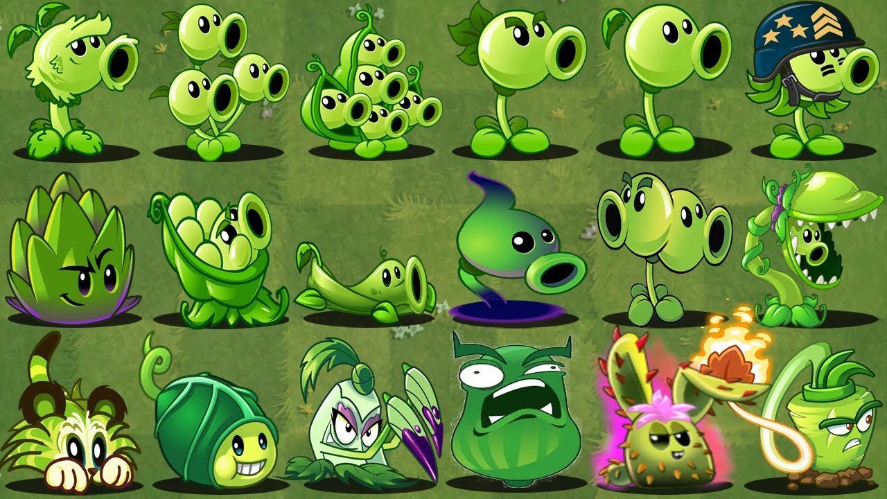 All Green Plants Vs Team Modern Day Zombies-Which Plant Is Best?PvZ 2 ...