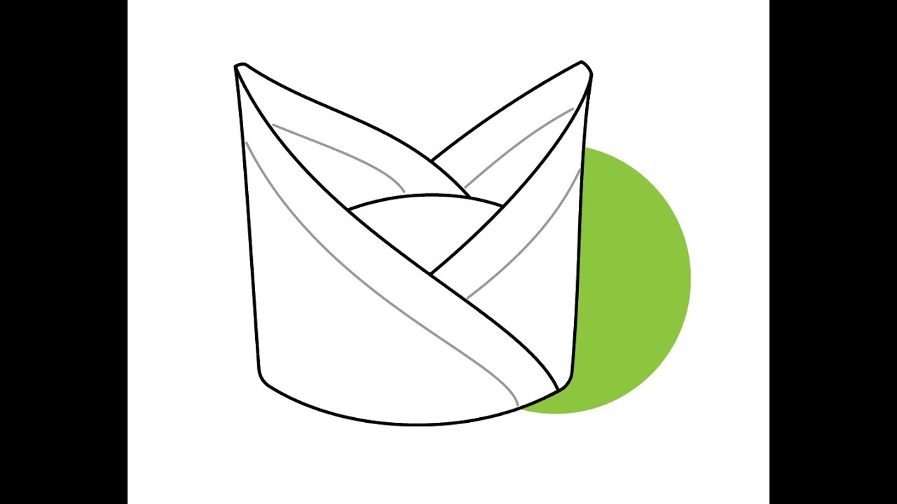 How to Fold a Bishop Hat Napkin | The Color-Coded Chef Tutorial - YouTube