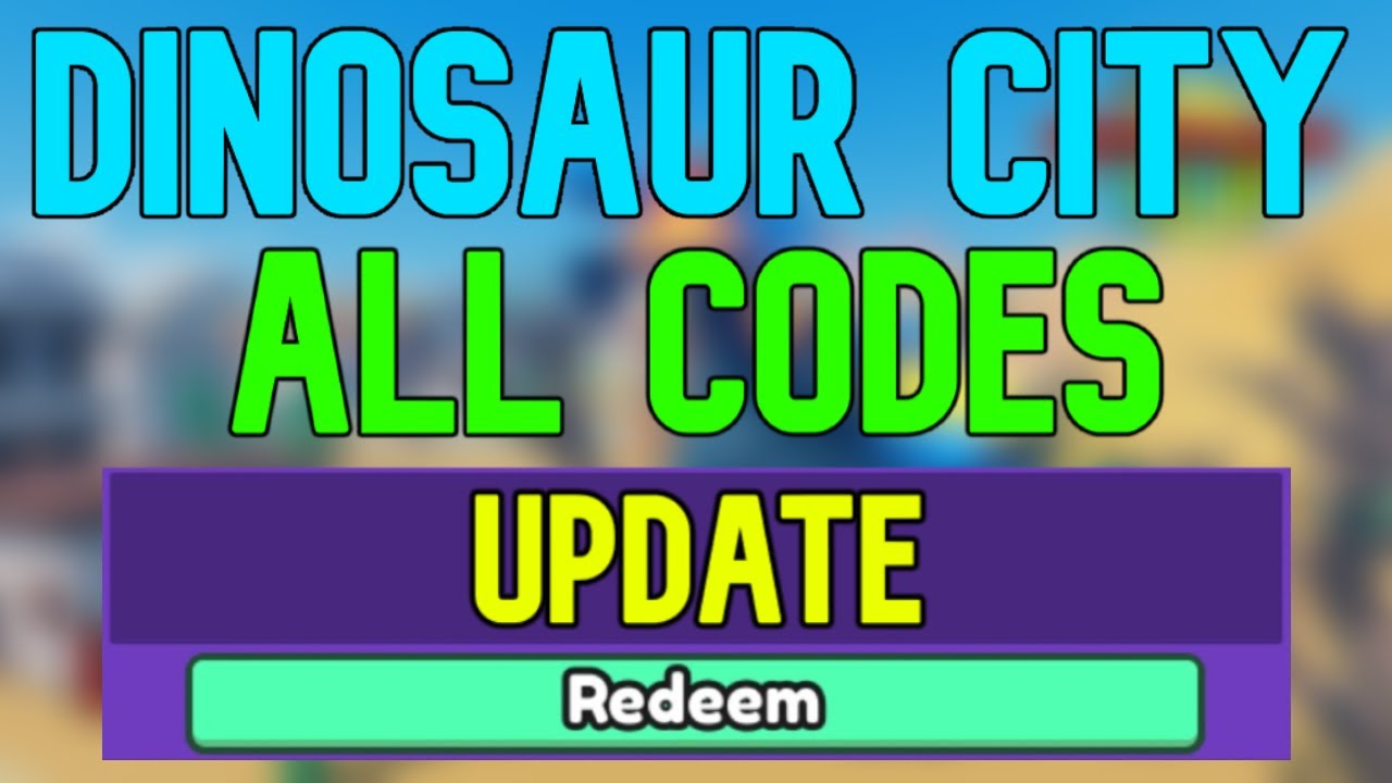 New Dinosaur City Codes | Roblox Dinosaur City Codes (April 2024) - YouTube