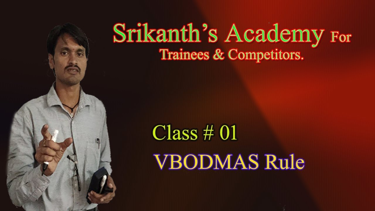 BODMAS Rule II Basic Calculation II concept II Class 01 - YouTube