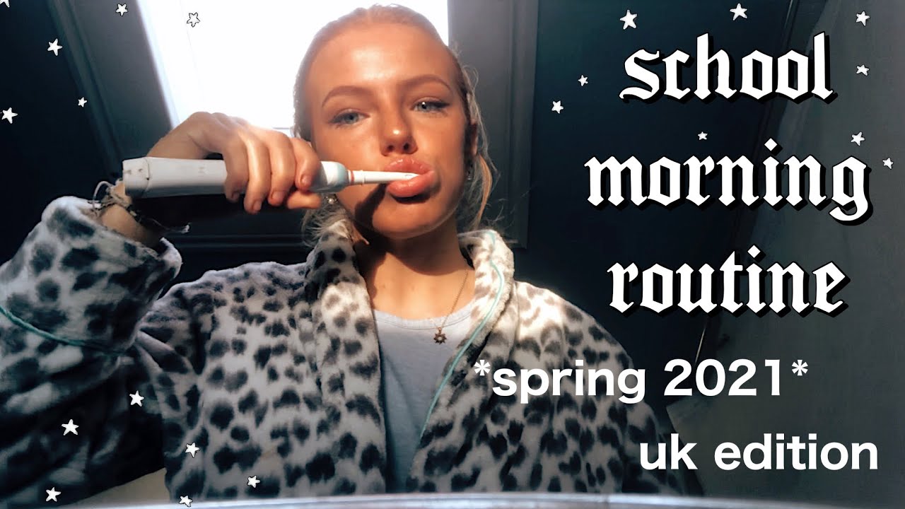 SCHOOL MORNING ROUTINE SPRING 2021! get ready with me for school uk ...