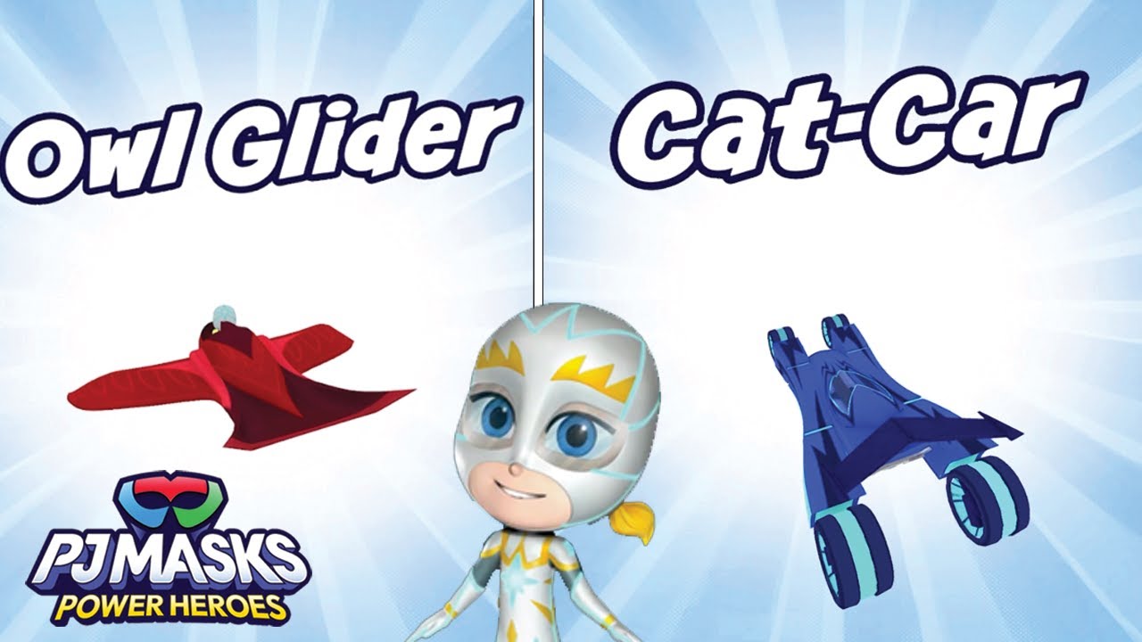 PJ Masks: Power Heroes - Lilyfay with Owl Glider and Cat-Car ! | PART ...