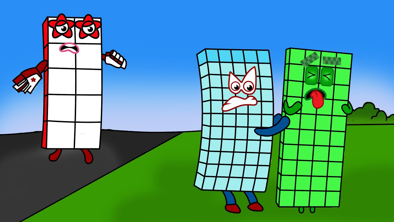 Numberblocks 55 tries to help NB 40 - Numberblocks Fanmade Coloring ...