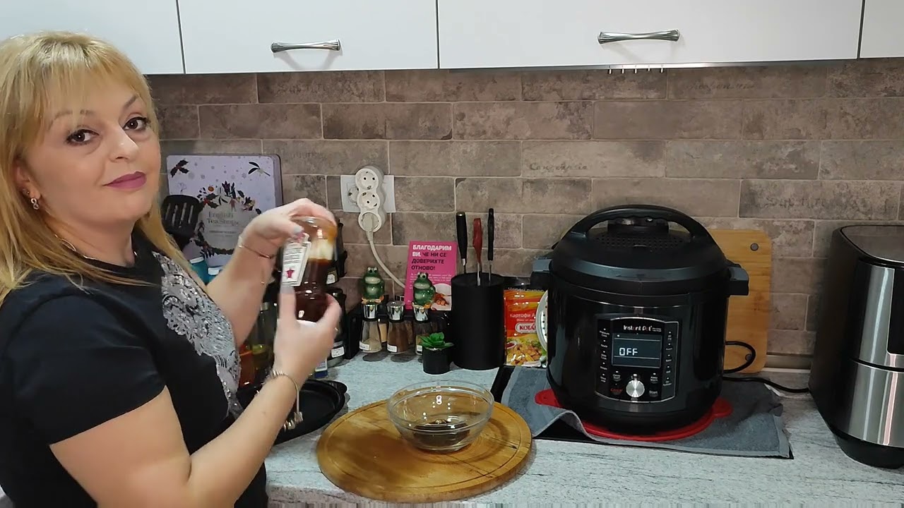 Ребра и ориз в мултикукъри Инстант Пот Про Дуо Крисп Youtube