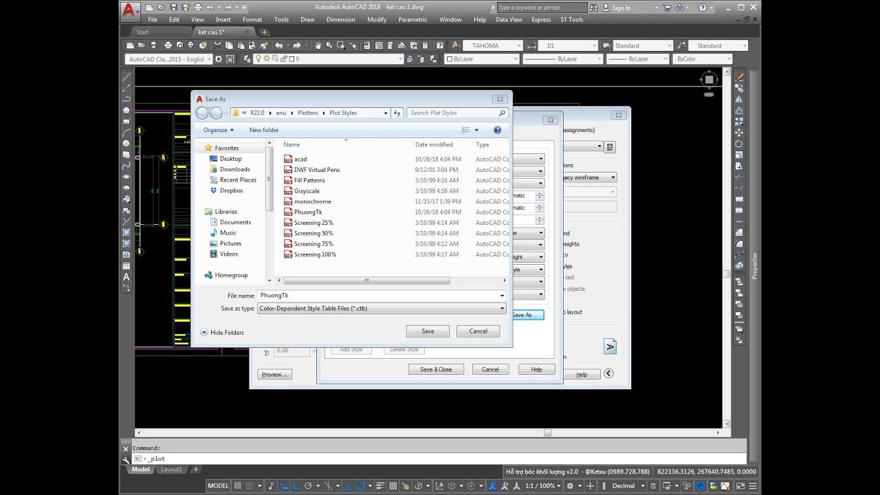 Cách Sử Dụng File In Ấn CTB Có Sẵn - Autocad PhuongTk | NESA iCAD - YouTube