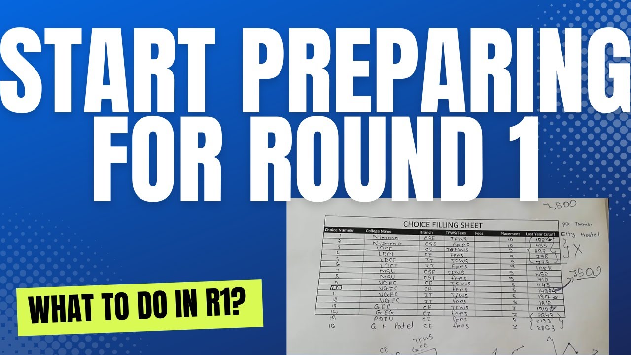 Start Preparing for ROUND 1 - YouTube