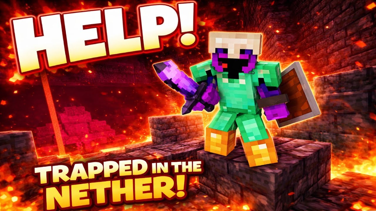 Trapped in the Nether Challenge! - YouTube