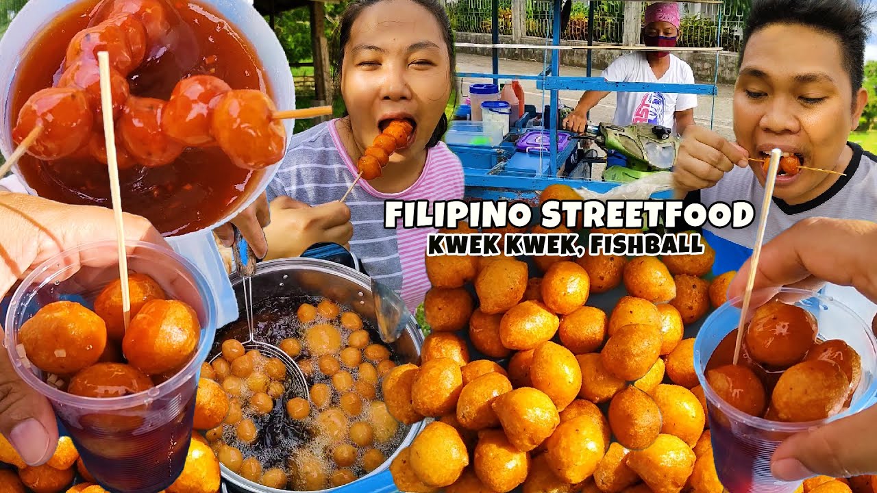 Filipino Street Food | Kwek Kwek, Fishball sa kanto - YouTube